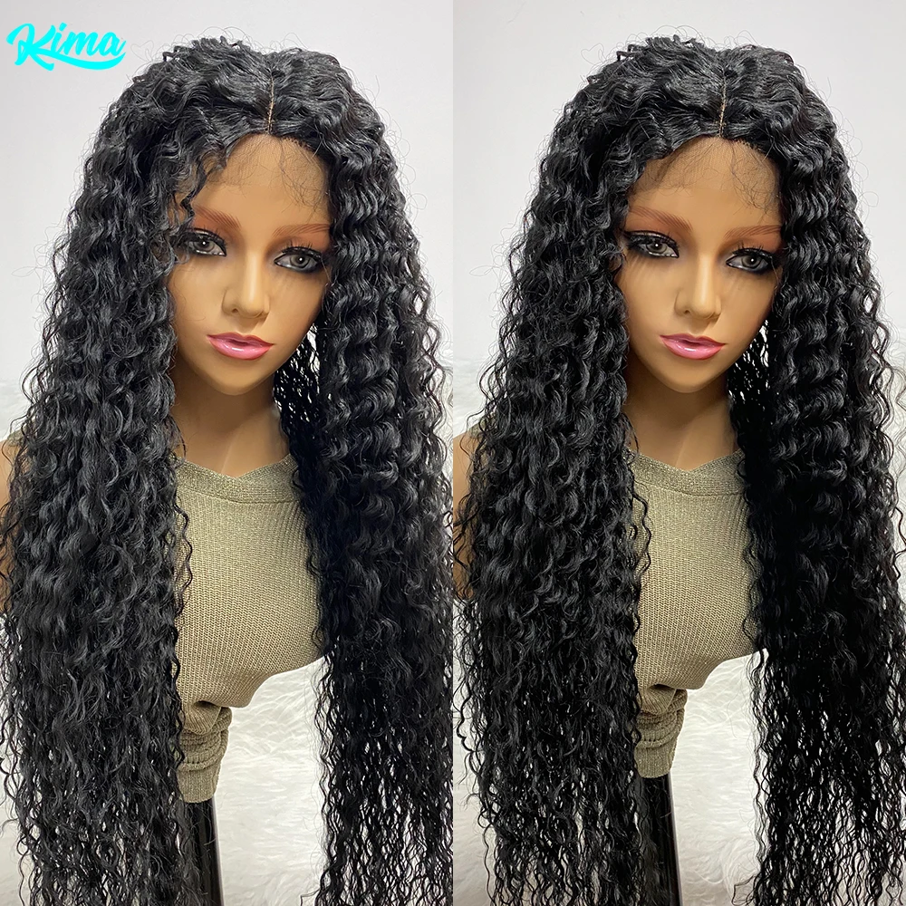 KIMA-36-inches-Water-Wavy-Wave-Wigs-Synthetic-Lace-Wigs-Baby-Hair-T ...