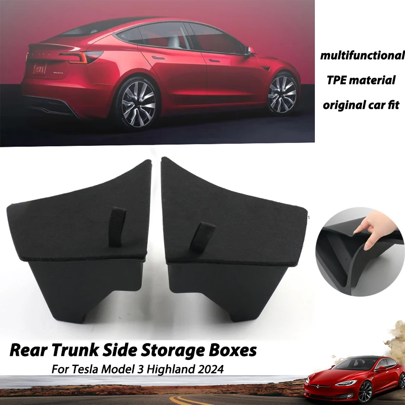 Rear-Trunk-Side-Storage-Boxes-For-Tesla-Model-3-Highland-2024-Trunk ...