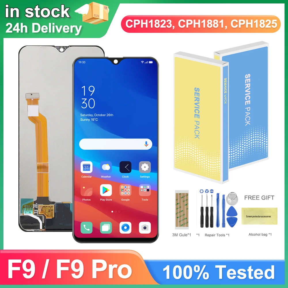 Display Screen for Oppo F9 Lcd Display Touch Screen with Frame ...
