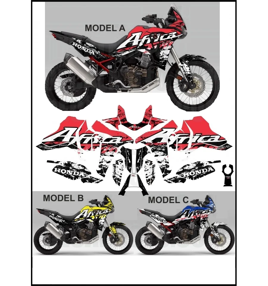 Pegatinas-de-TRICOLOR-AFRICA-TWIN-CRF-1100-KIT-de-calcoman-as-ADESIVI ...