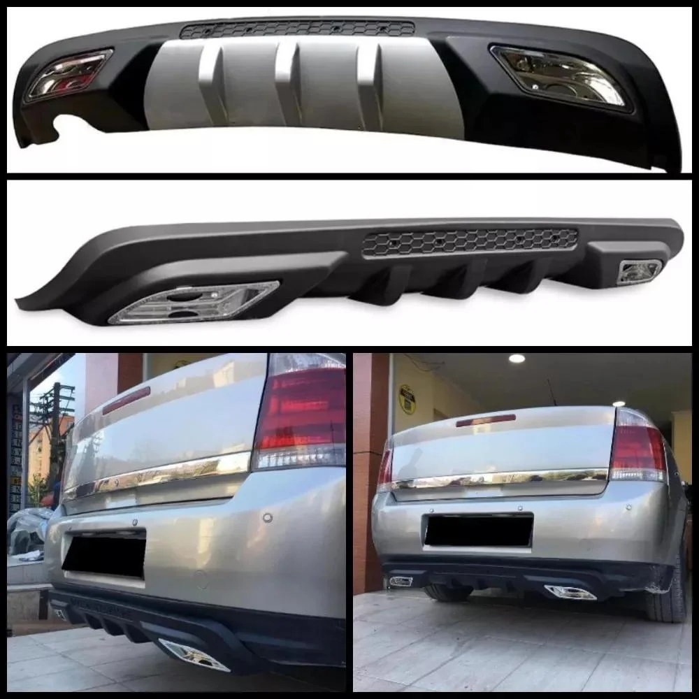 Car-Rear-Bumper-Diffuser-for-Opel-Vectra-C-Black-ABS-Plastic-Car ...