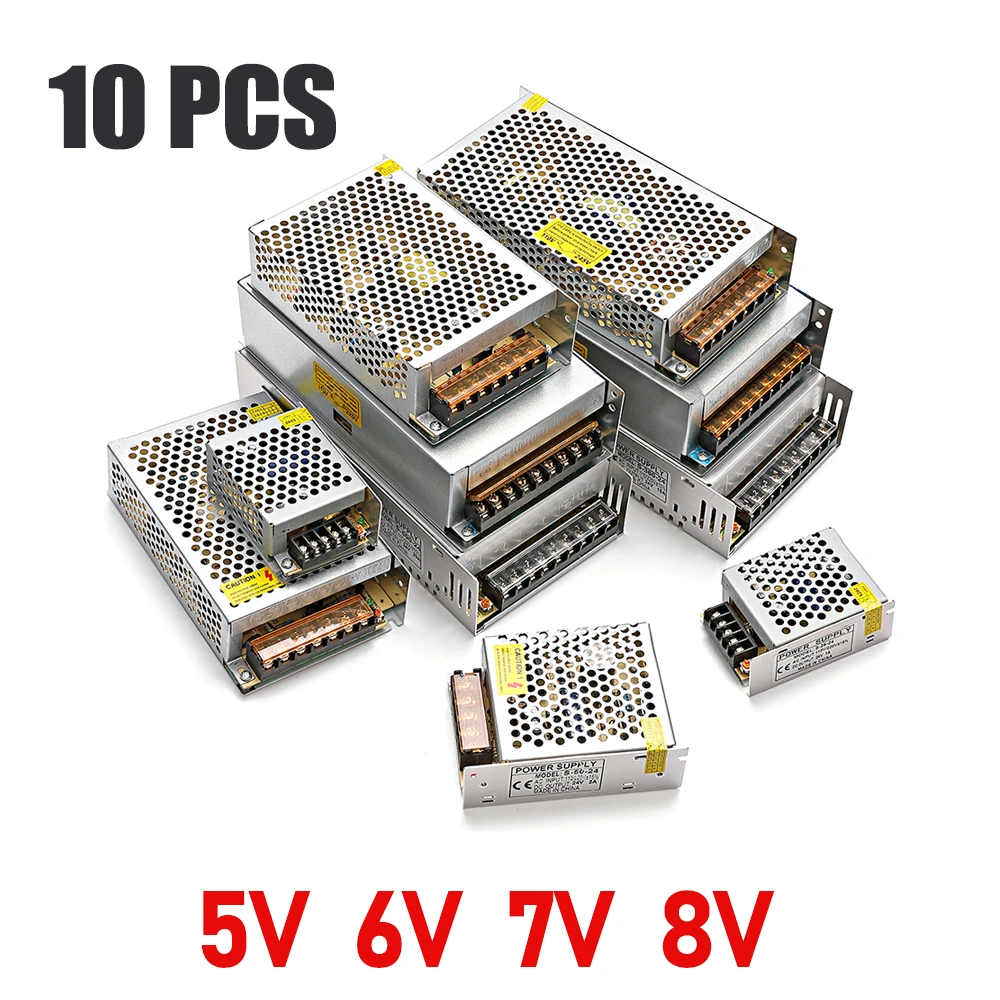 AC DC 5 8V Power Supply 5V 8V Transformers 220V To 5 6 7 8 V Power ...