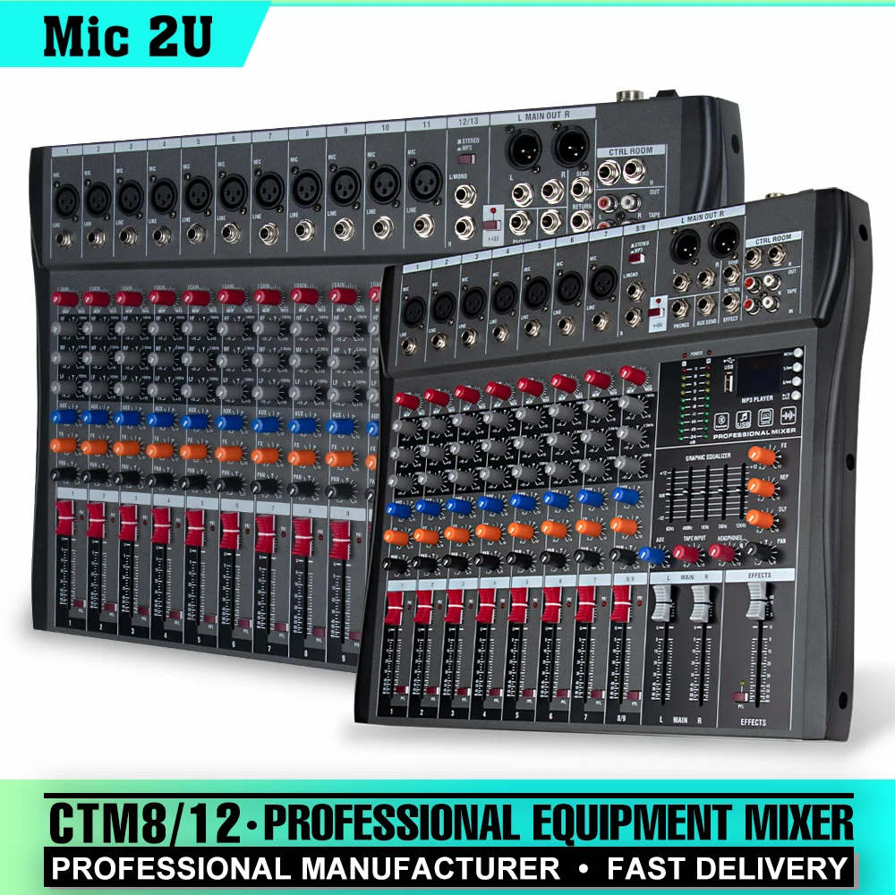 8-12-channel-mixer-Bluetooth-usb-audio-interface-mixer-CTM8-12 ...