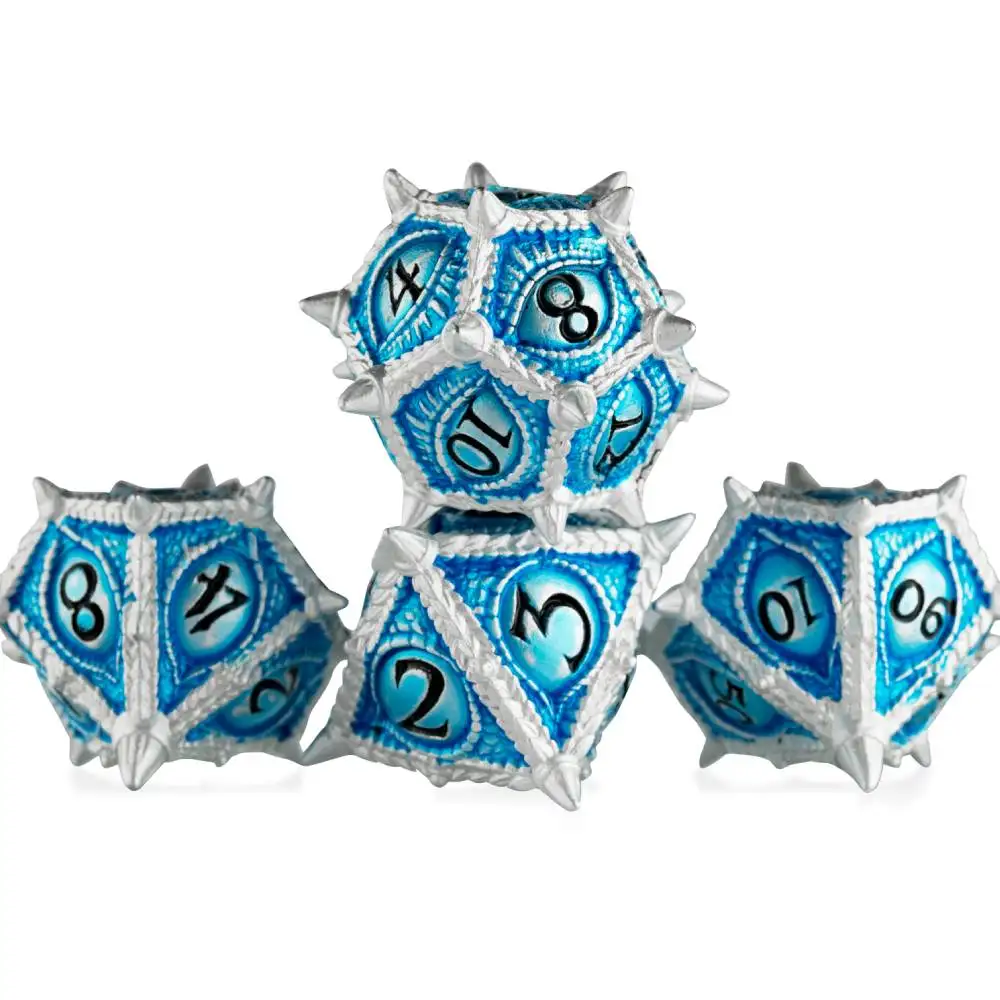 Polyhedral-Metal-Dice-set-DND-Games-Metal-Dices-D20-For-Dungeons-and ...