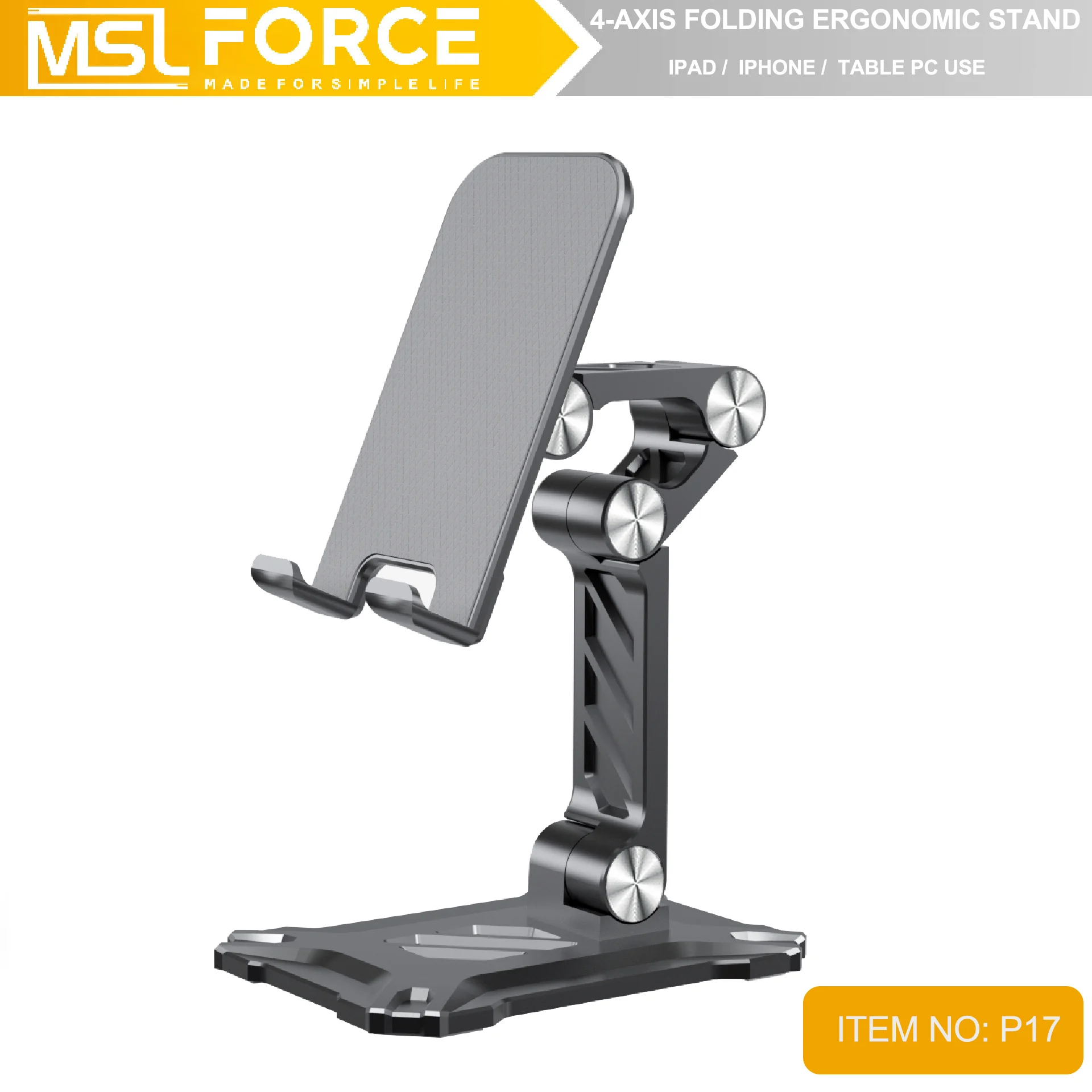 Aluminum-Kitchen-Desktop-Phone-Tablet-PC-Holder-Stand-Foldable ...