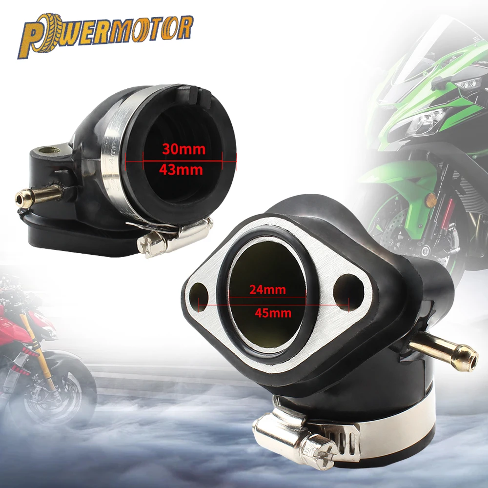Motorcycle Carburetor Interface GY6 ATV Dirt Bike Inlet Intake Carb ...