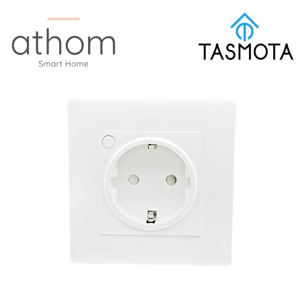 ATHOM Preflashed TASMOTA Smart Wall Socket Works With Home Assitant ...