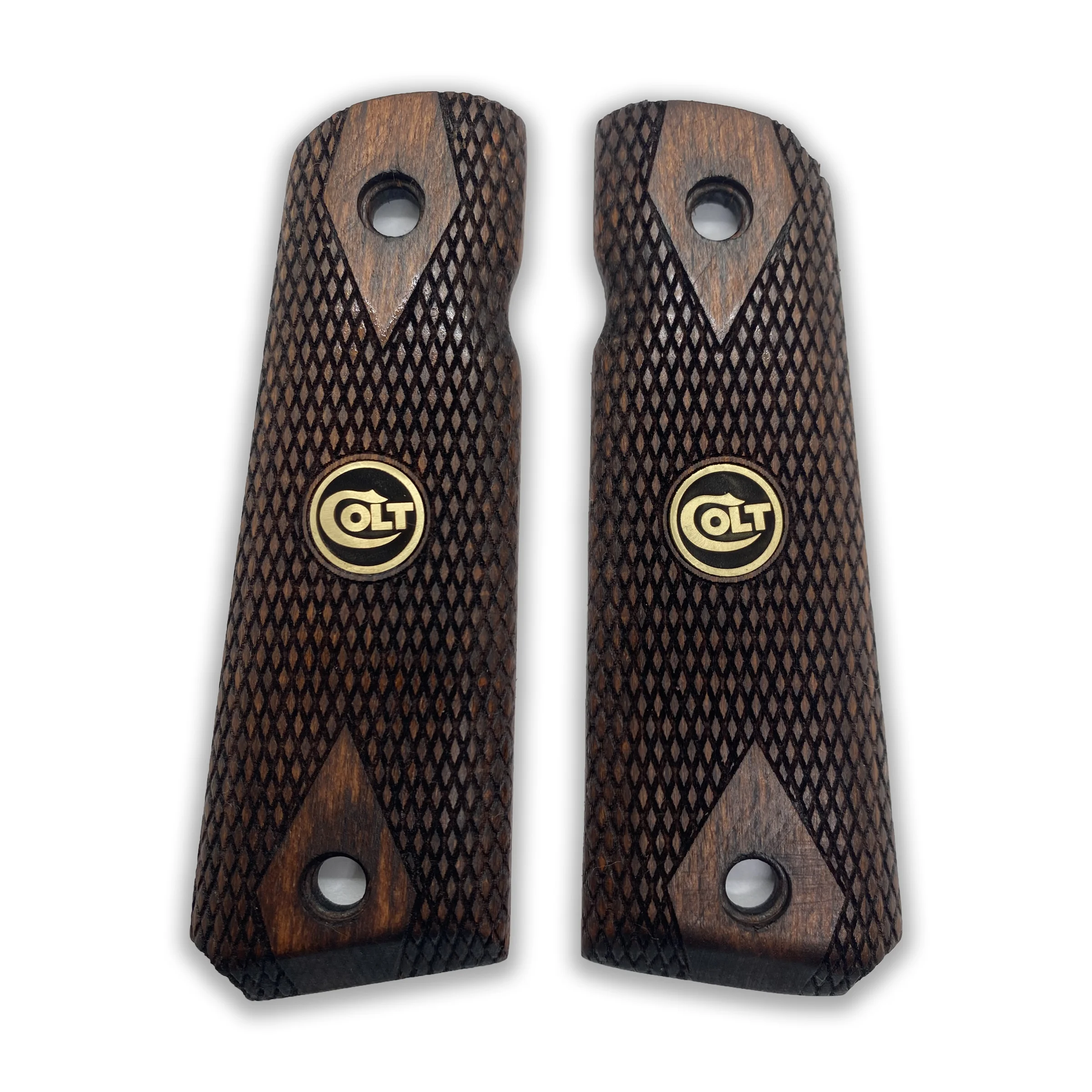 Grip-And-Case-For-Colt-Edition-1911-Custom-Laser-Cut-Wood-Inlay-Grips ...