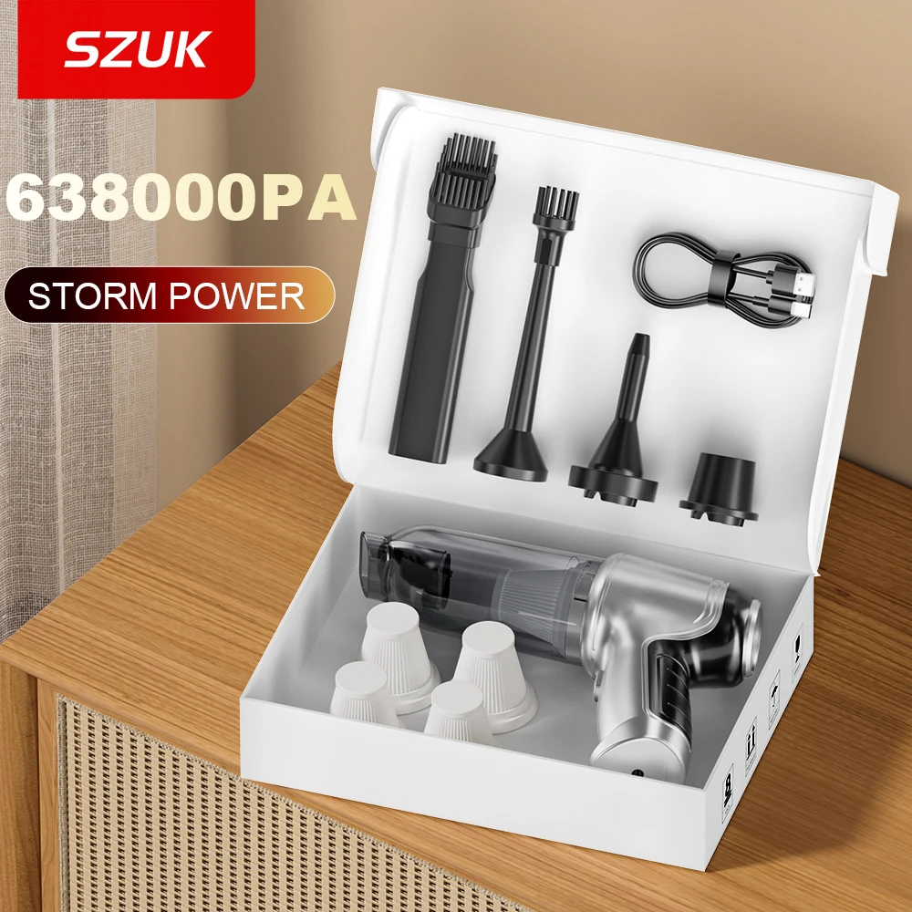SZUK-Car-Vacuum-CIeaner-638000Pa-Wireless-Mini-Handheld-Cleaning ...