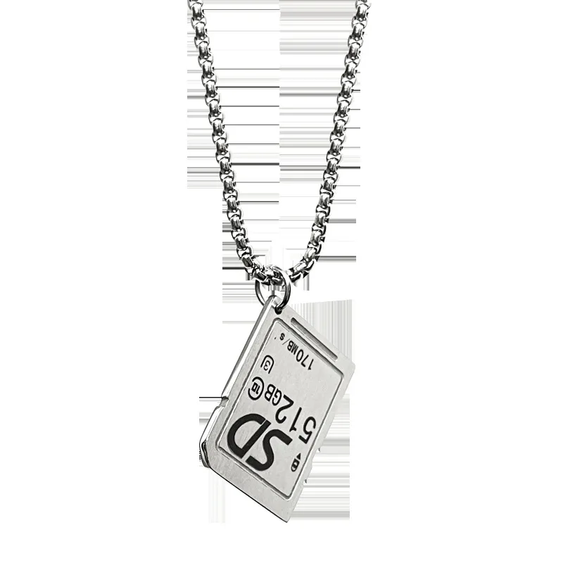 2022-New-Hip-Hop-Creative-SD-Card-Memory-Card-Necklace-Pendant-Street ...