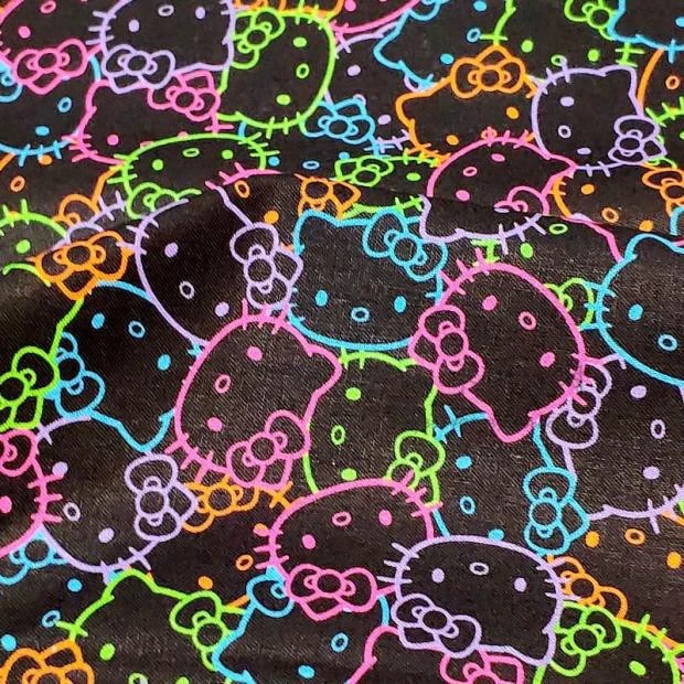 Neon Hello Kitty Background