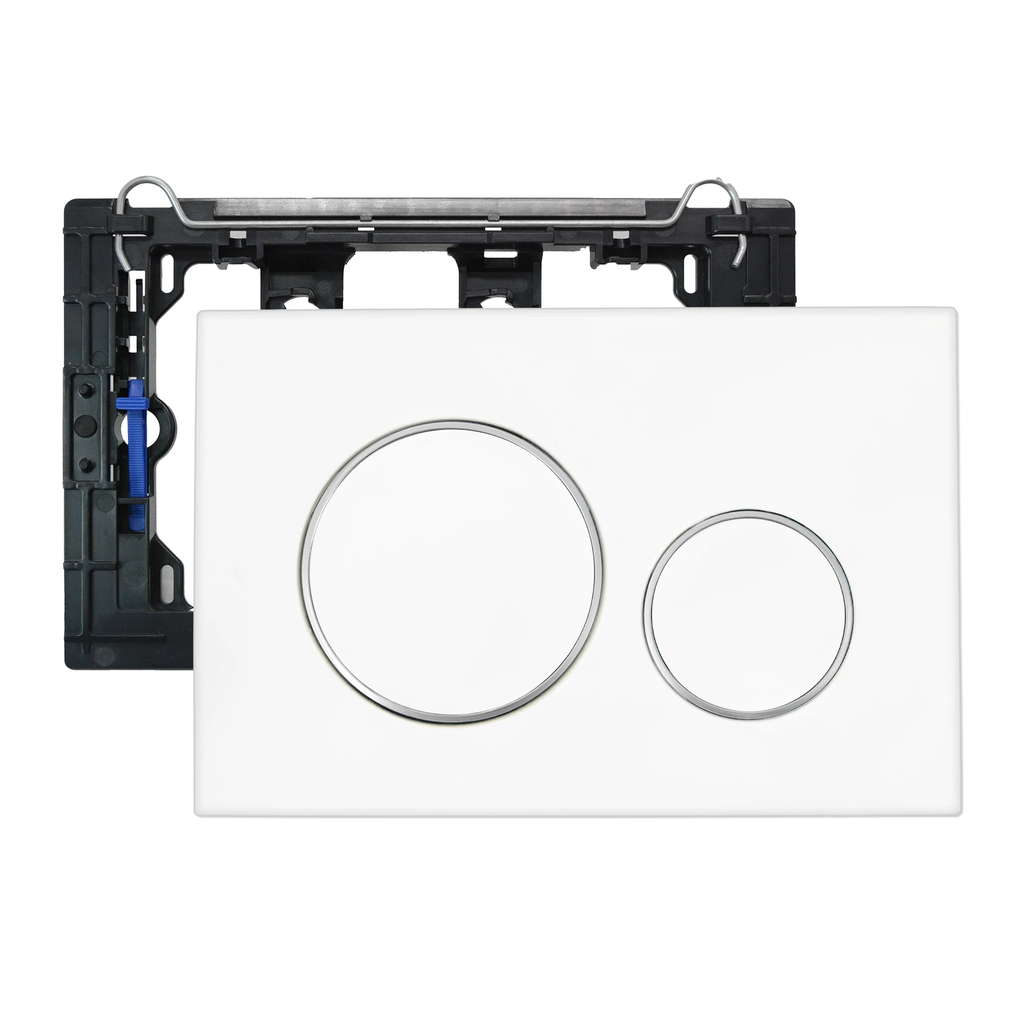 Flushing-Plate-with-Flush-Lever-Set-and-Mounting-Frame-Fits-Geberit ...