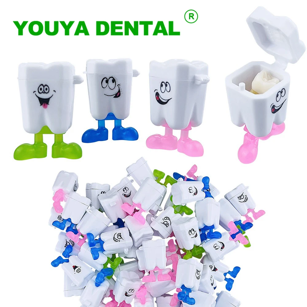 50PCS-Baby-Tooth-Box-Cute-Cartoon-Kids-Teeth-Organizer-Plastic-Milk ...