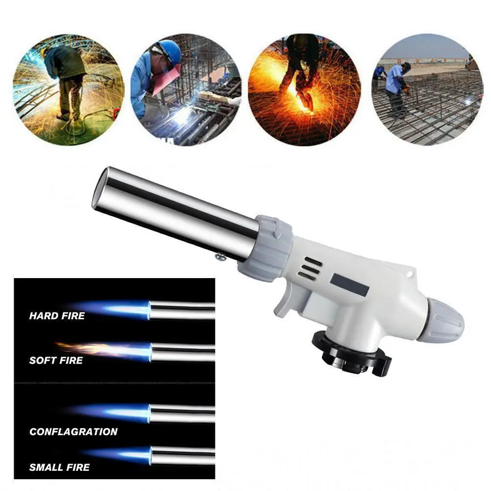 Portable Metal Flame Gun Butane Burner High Temperature Welding Gas ...