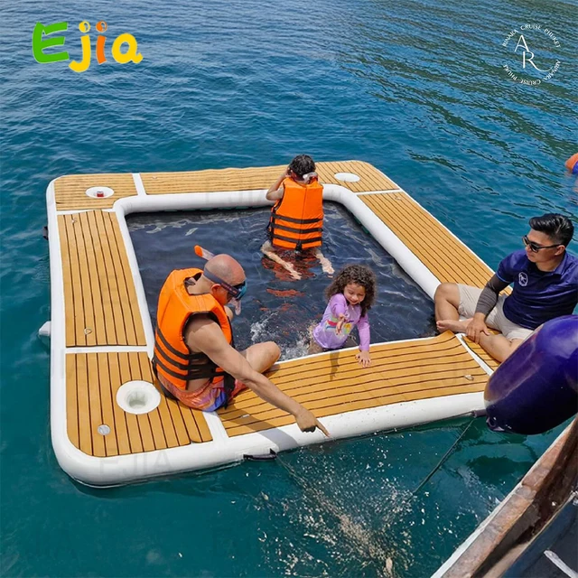 Floating Island For Lake Inflatable Floating Dock - Swim Platform For ...