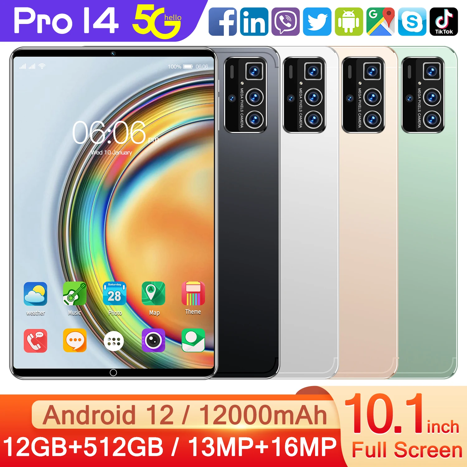 Pro-Tablet-Android-Original-Vers-o-Global-5G-Cart-o-Dual-SIM-WiFi ...