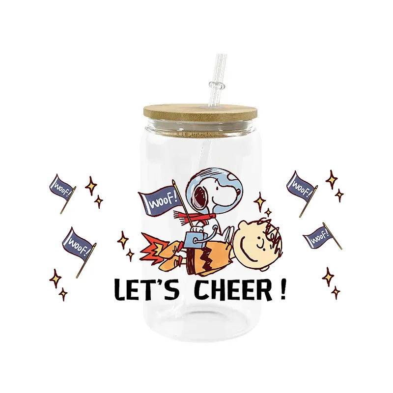 Miniso-New-Cartoon-Snoopy-16OZ-UV-DTF-Cup-Wraps-Transfer-Sticker-For ...