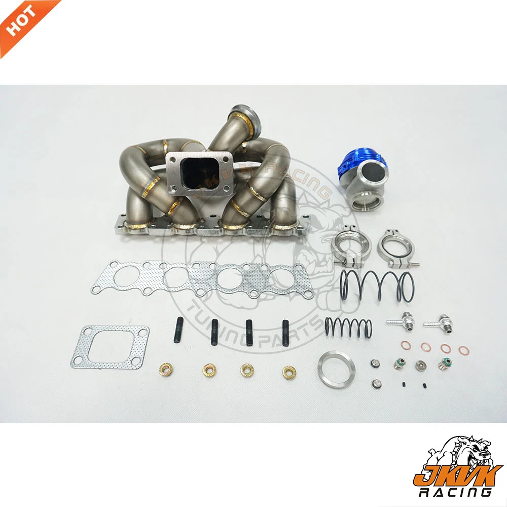 Jkvk Racing 3mm Steam Pipe T3 Turbo Manifold + 44mm Wastegate For Au A4 ...