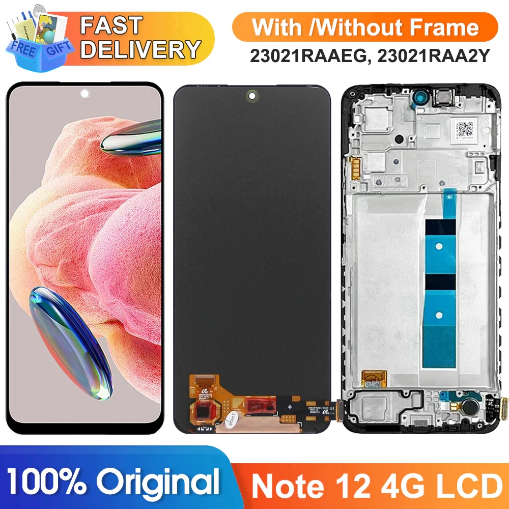 Pantalla-AMOLED-para-Xiaomi-Redmi-Note-12-4G-23021RAAEG-23021RAA2Y ...