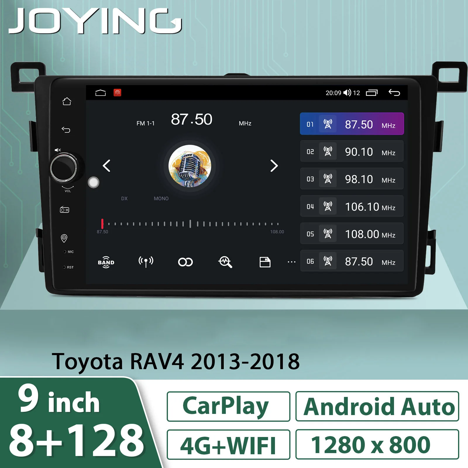 9"Android Autoradio Car Radio Stereo Head Unit For TOYOTA RAV4 RAV 4 ...