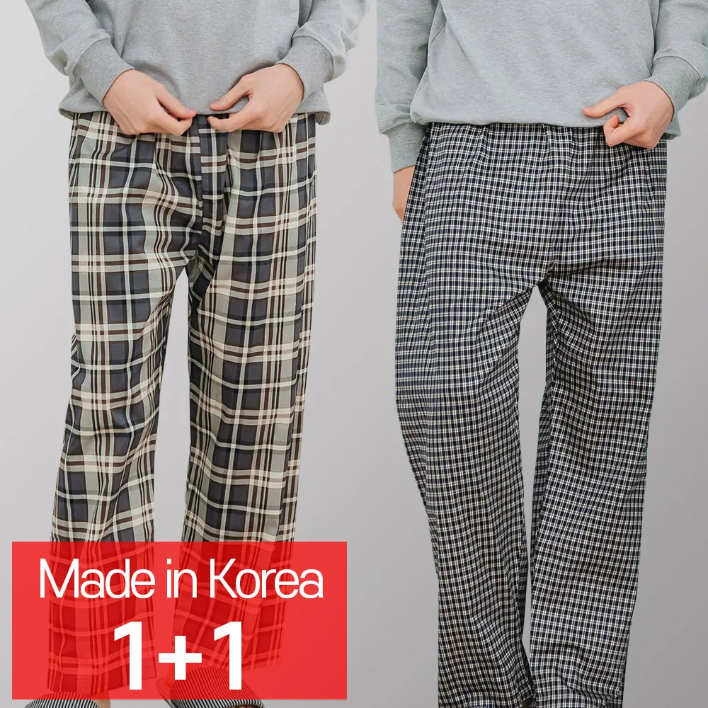 1-1-2-pieces-Men-s-check-pajamas-dabeuchekeu-indichekeu-Korean-domestic ...