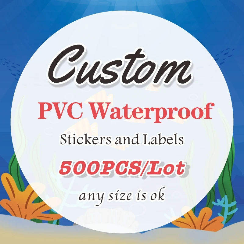 500PCS-PVC-Waterproof-Custom-Stickers-and-Customized-Logo-Wedding ...