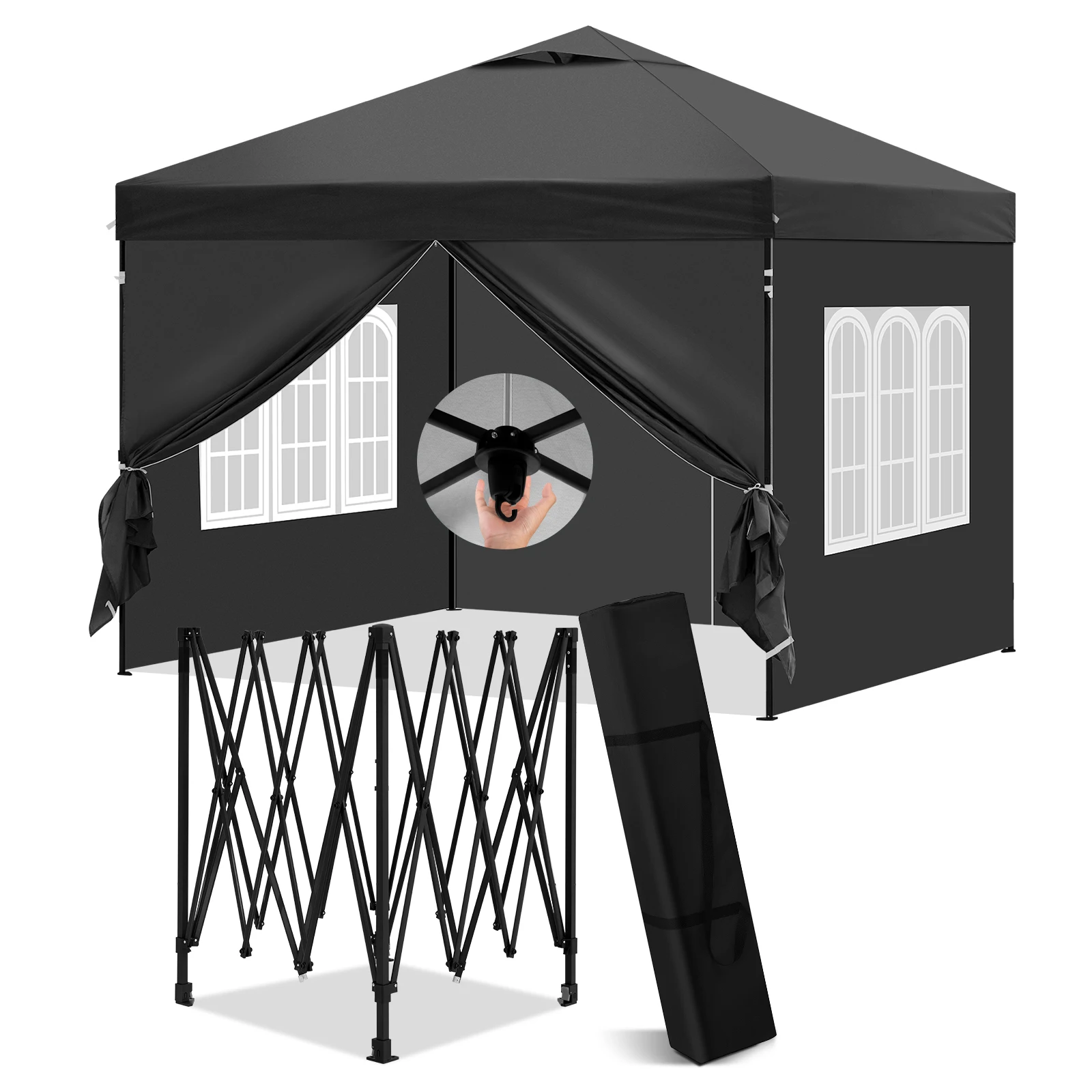 Folding-Garden-Gazebo-3x3m-Pergola-Party-Tent-Barnum-with-Removable ...