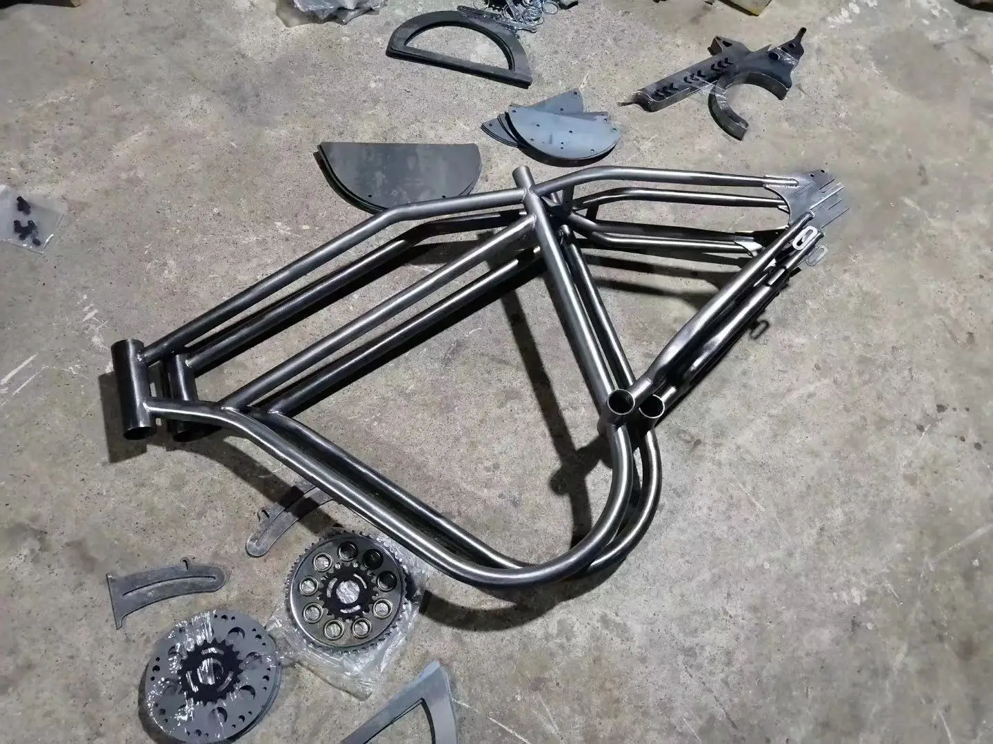 Chollima-Cadre-de-V-lo-Non-Peint-Piste-Inboulon-Retro-Biymunframe ...