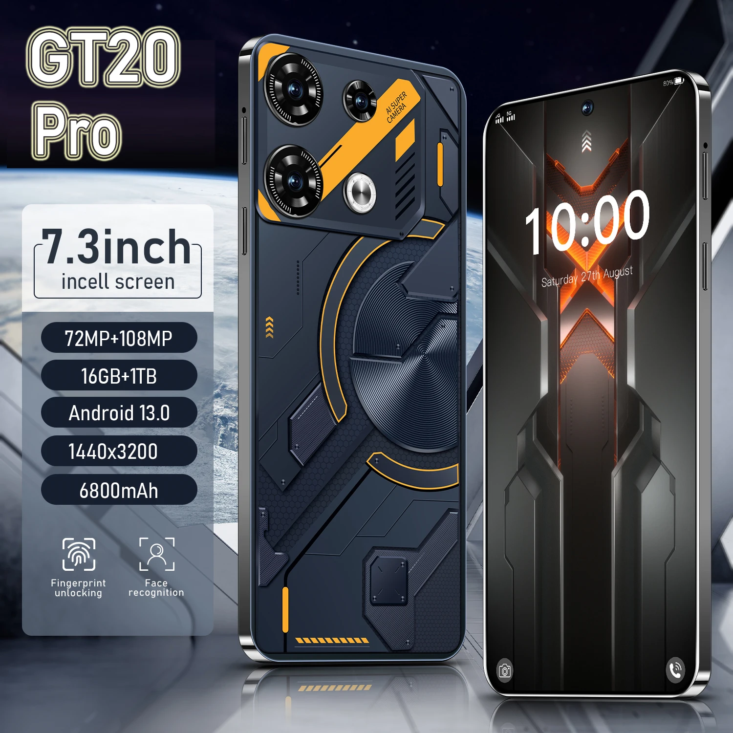 Tel-fono-Inteligente-GT20-Pro-5G-Original-7-3-pulgadas-HD-16-GB-1TB-SIM ...