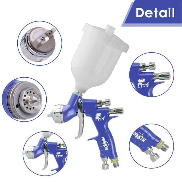 New Spray Gun GTI Pro Painting Gun 1.3mm Nozzle Paint Gun Water Based ...