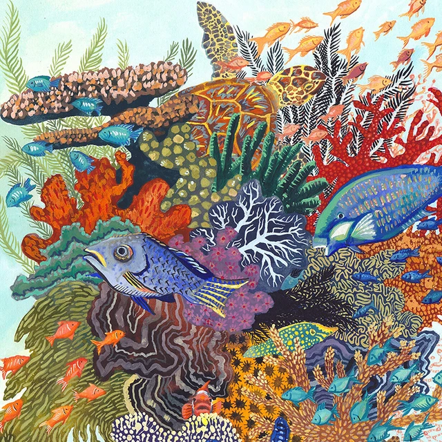 Coral Painting
