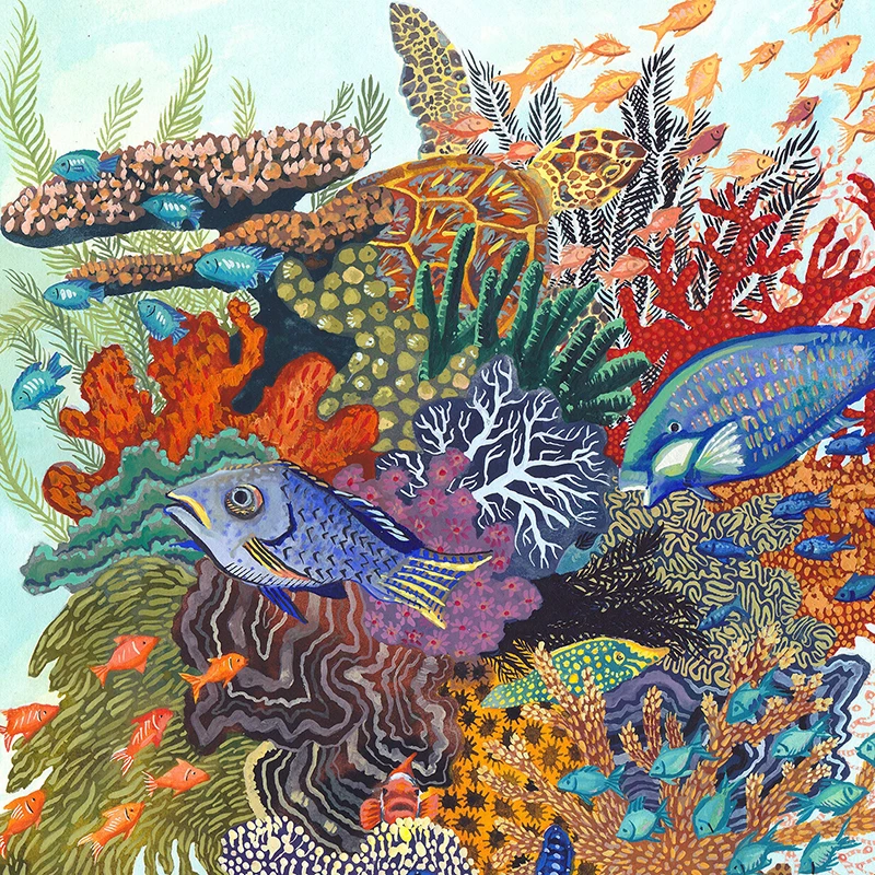 Coral Reef Painting