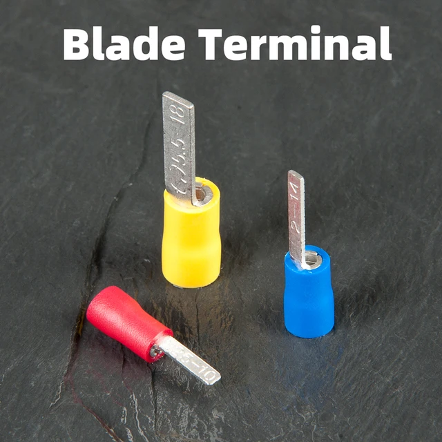 Pvc Szigetelt Penge Terminál Elektromos Huzal Végű Lapos Tű Krimp ...