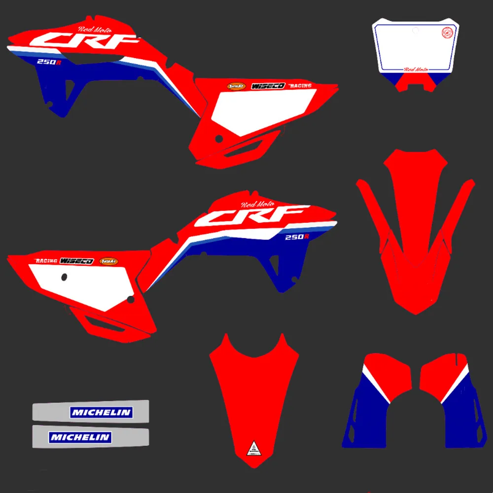 Custom-number-name-For-Honda-CRF250-CRF250R-2022-2023-2024-Sticker ...