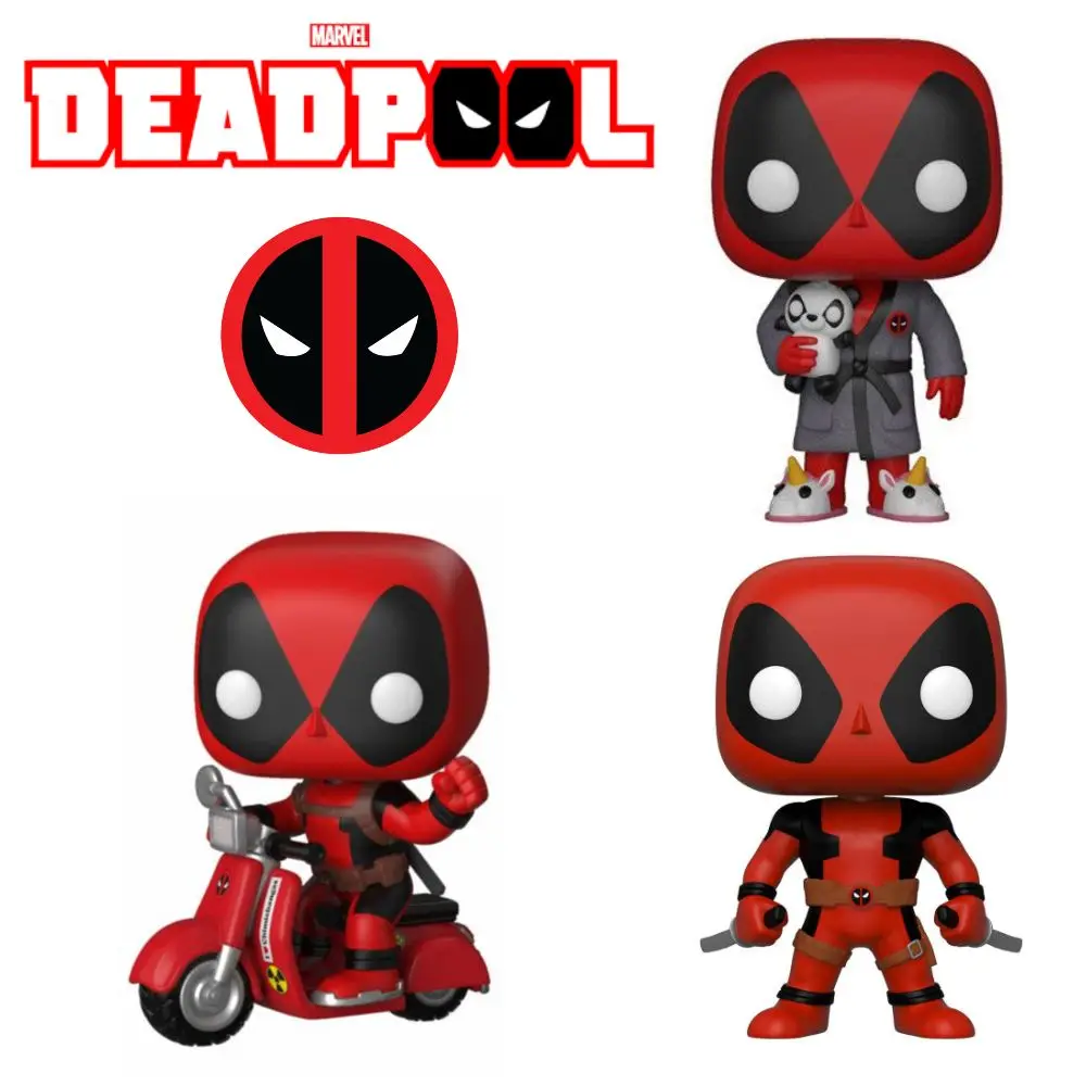 Funko POP! Deadpool en bata, moto de deadpool, espadas de deadpool ...