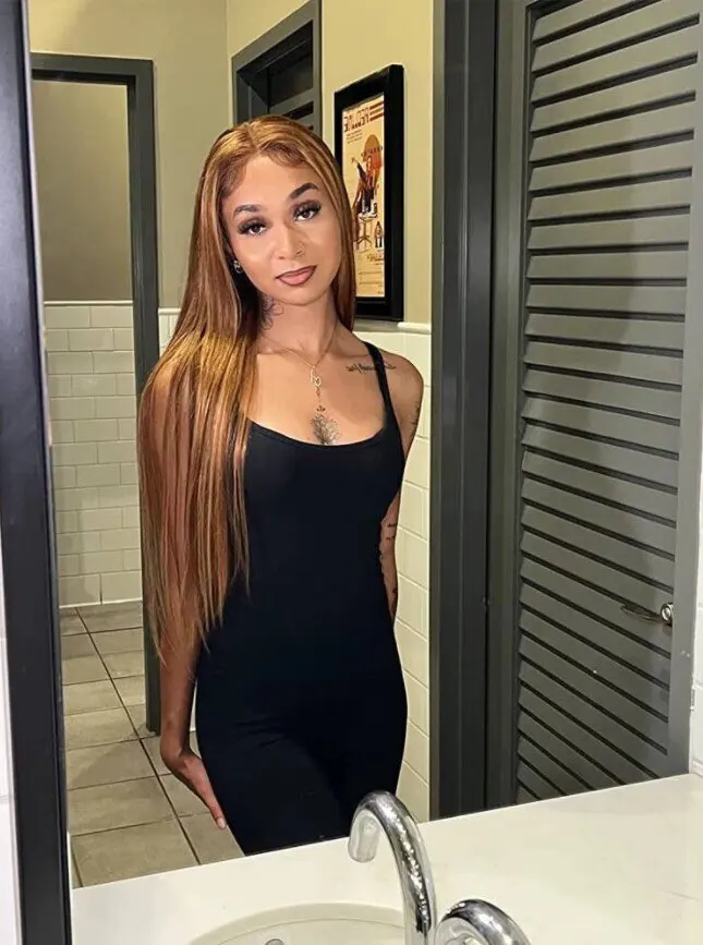 Highlights Pre Plucked 360 Transparent Lace Frontal Wig Straight Deep ...