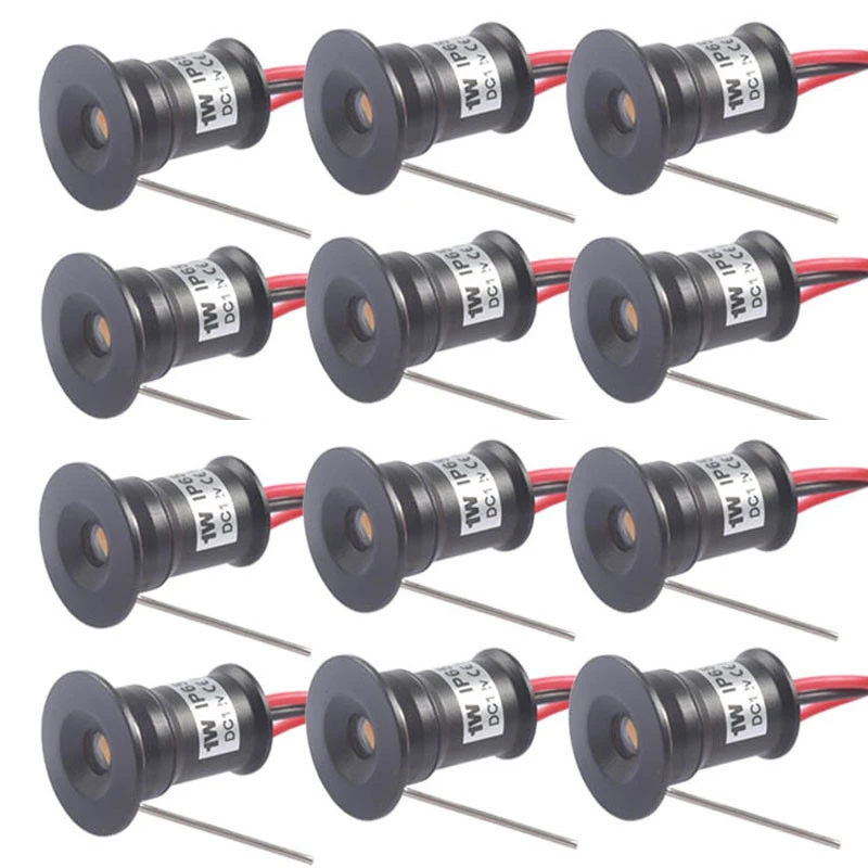 1Watt IP65 12V RGB Mini LED Spotlight 1W Bedroom Party KTV DJ DIY ...