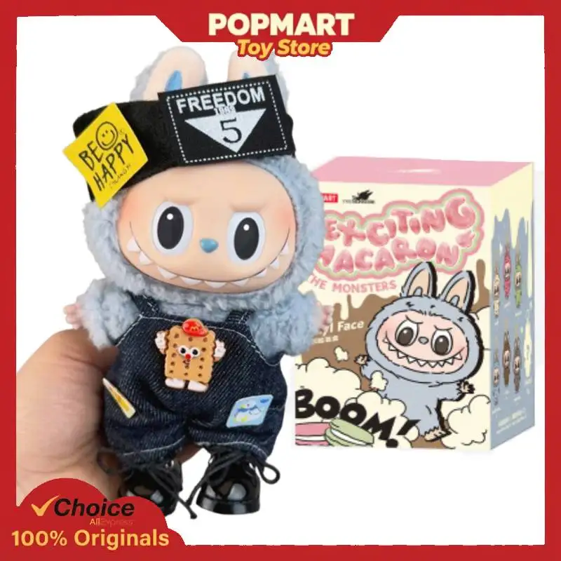 POP MART LABUBU V1 Macaron Chocolate Cookie Outfit Authentic Dressed ...