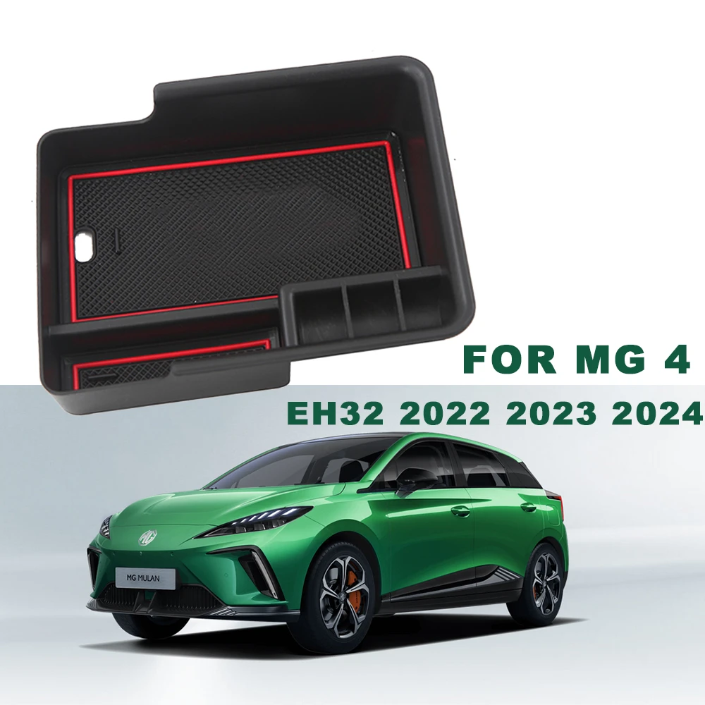 Car Central Armrest Storage Box for MG 4 MG4 EV EH32 MuLan 2022 2023 2024 Center Console ...