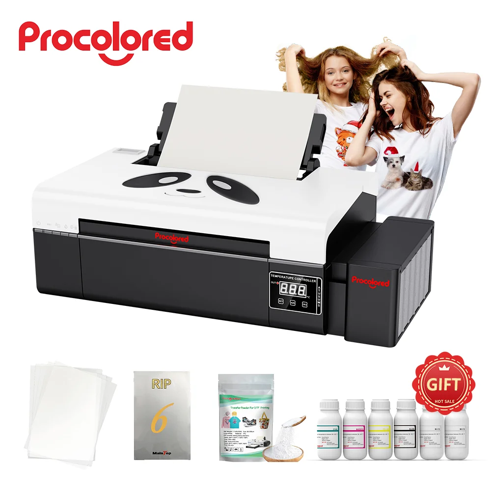 Procolored Impresora de transferencia directa a película DTF, máquina de impresión de ropa ...