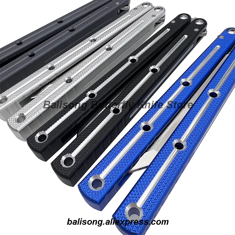 Baliplus Kraken Clone V3 Live Balisong Butterfly Knife Channel Aluminum ...