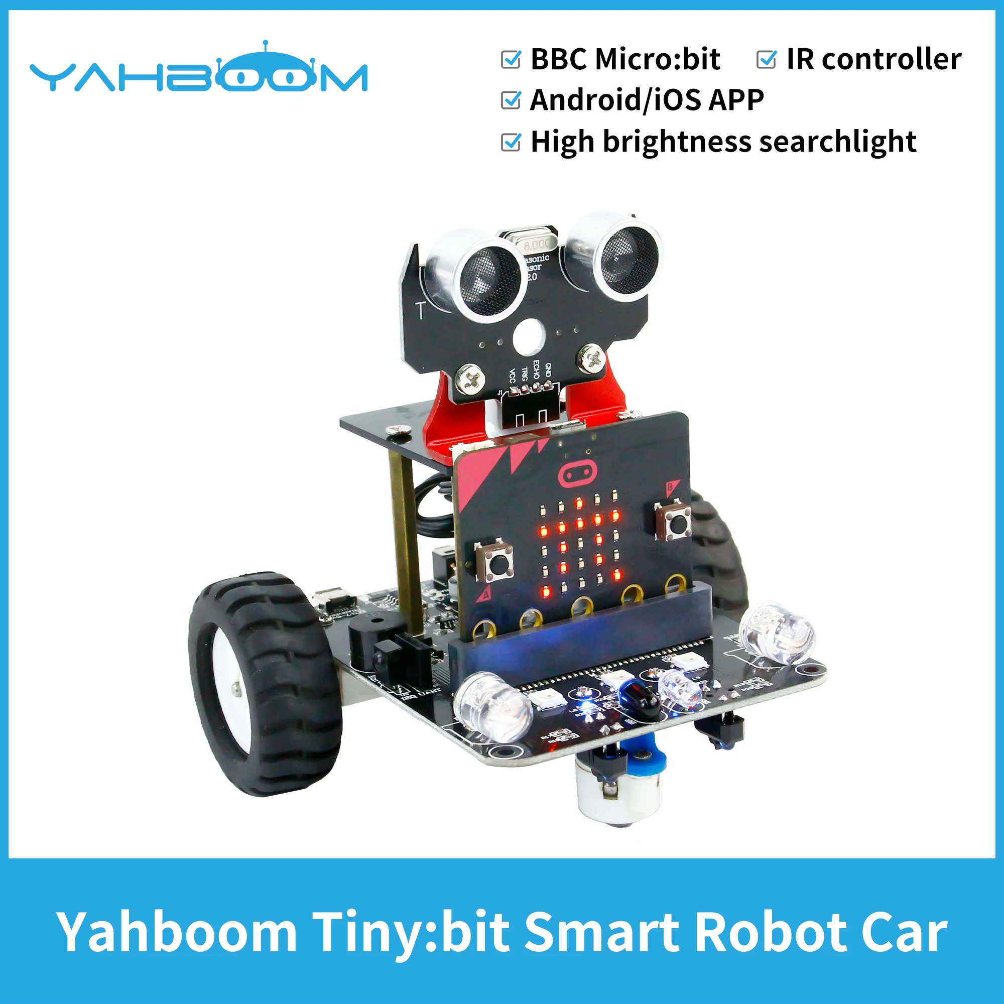 Yahboom Cute Programmable Robot Smart Car for Kids Learning Coding APP ...