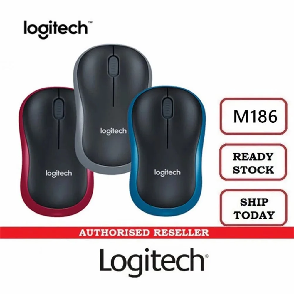 Logitech M 185 Cordless Notebook Mouse (ready Stock !!!)