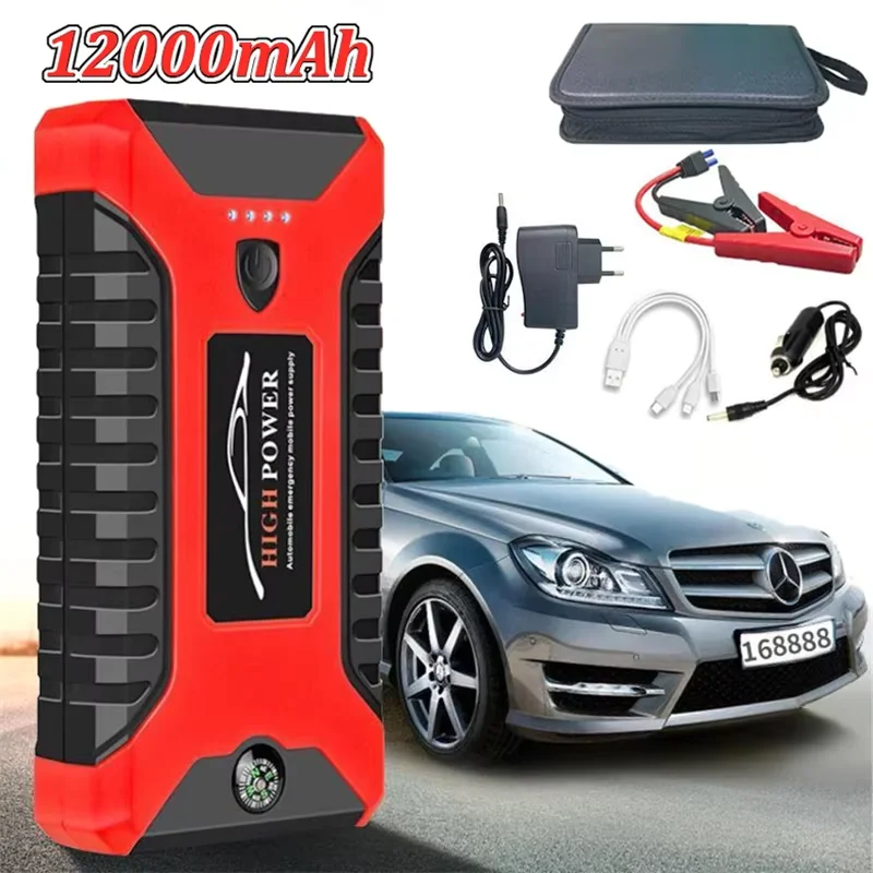 12V-Car-Jump-Starter-12000mAh-Power-Bank-Portable-Car-Battery-Booster ...