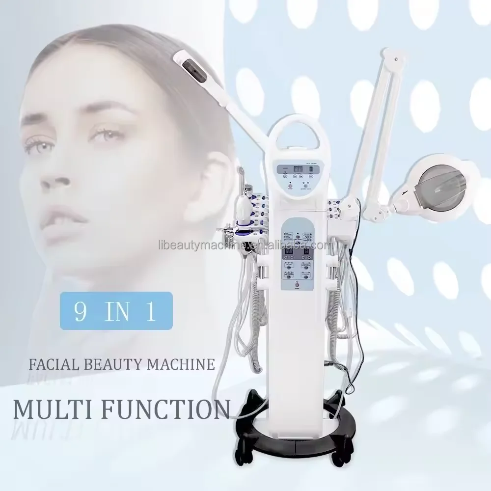 9 in 1 Multifunctional Facial Steamer Skin Cleaning Machine High ...