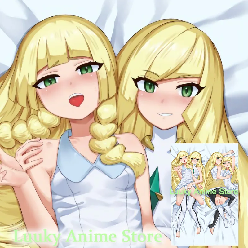 Dakimakura Anime Lusamine Lillie Double Sided Print Life Size Body