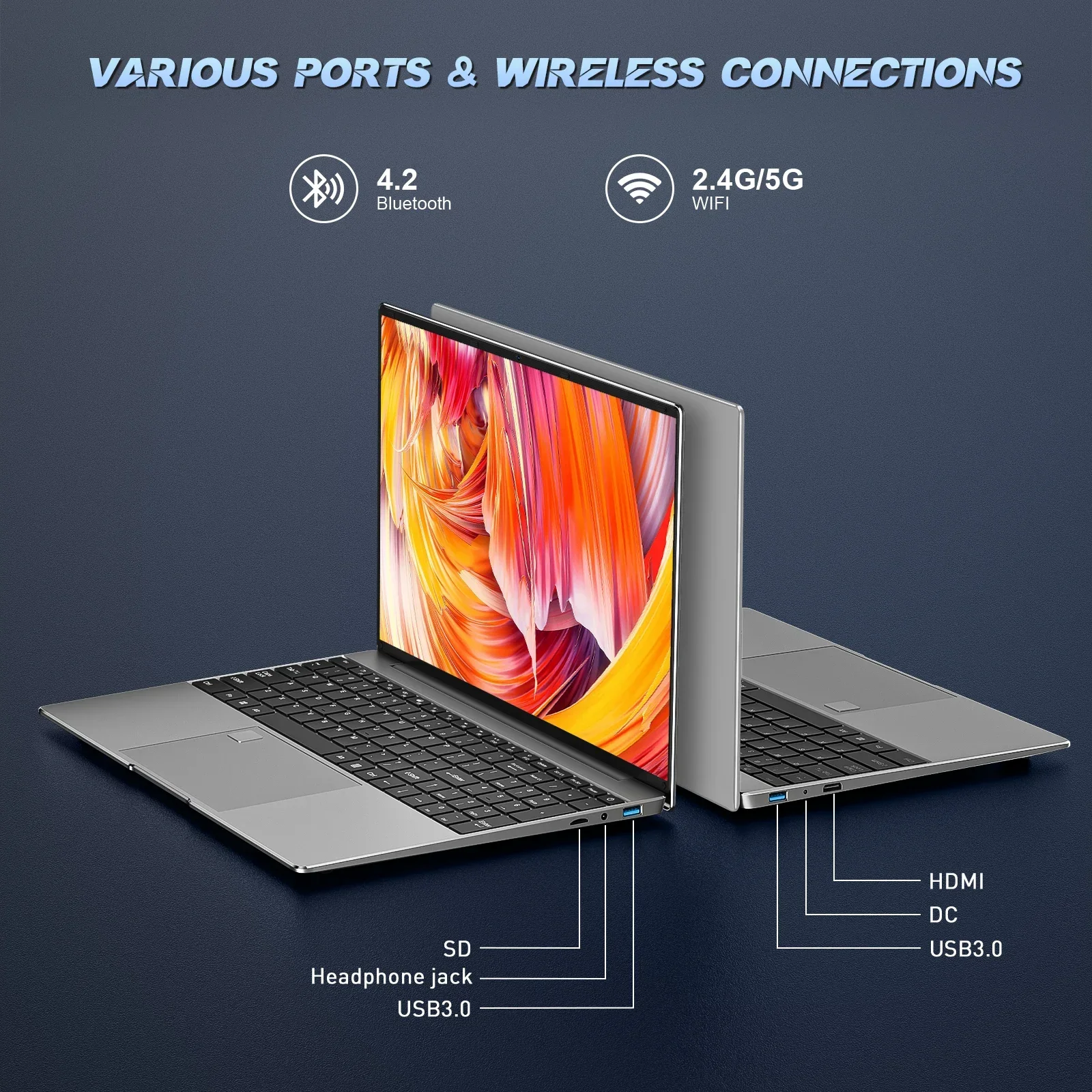 Gaming Laptop Computer Windows 11 Intel Celeron N5095 15.6 Inch 16GB ...