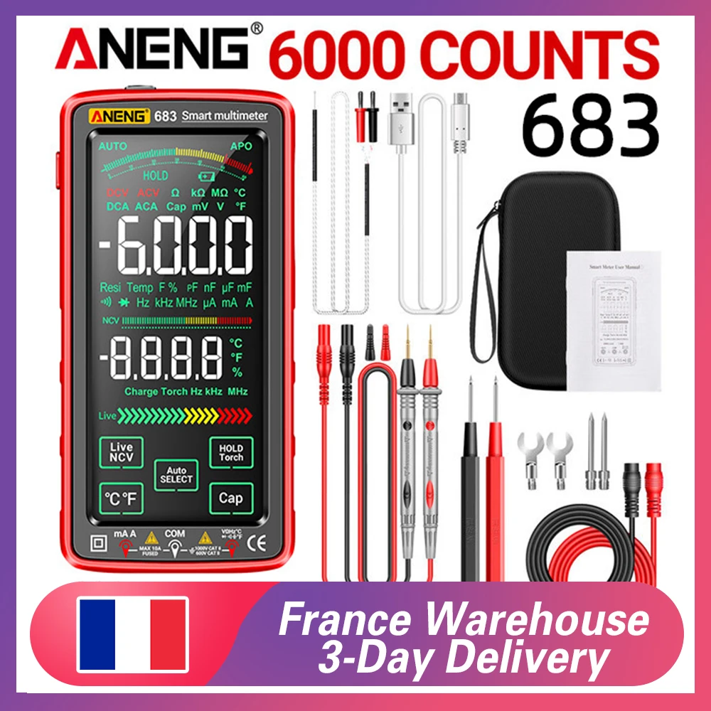 ANENG-683-Smart-Digital-Multimeter-Touch-Screen-6000-Counts-AC-DC ...