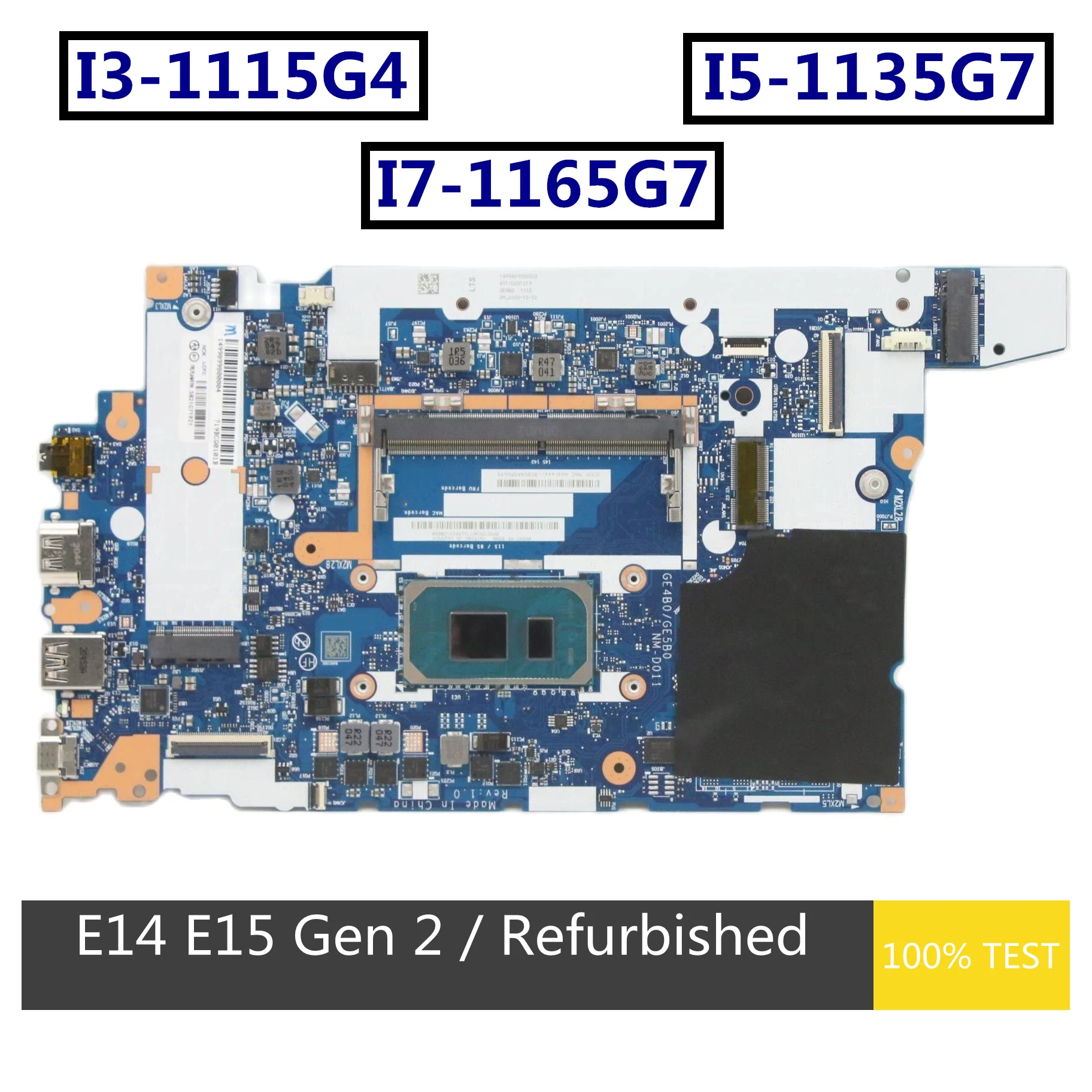 Refurbished For Lenovo Thinkpad E14 Gen 2 E15 Gen 2 Laptop Motherboard ...
