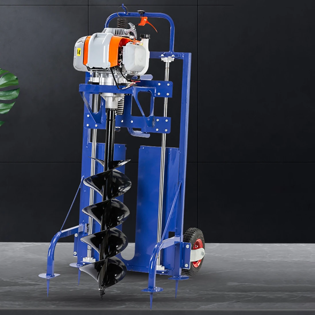 Ground-Drill-Digging-Machine-Cart-Gasoline-Agricultural-Orchard-Tree ...